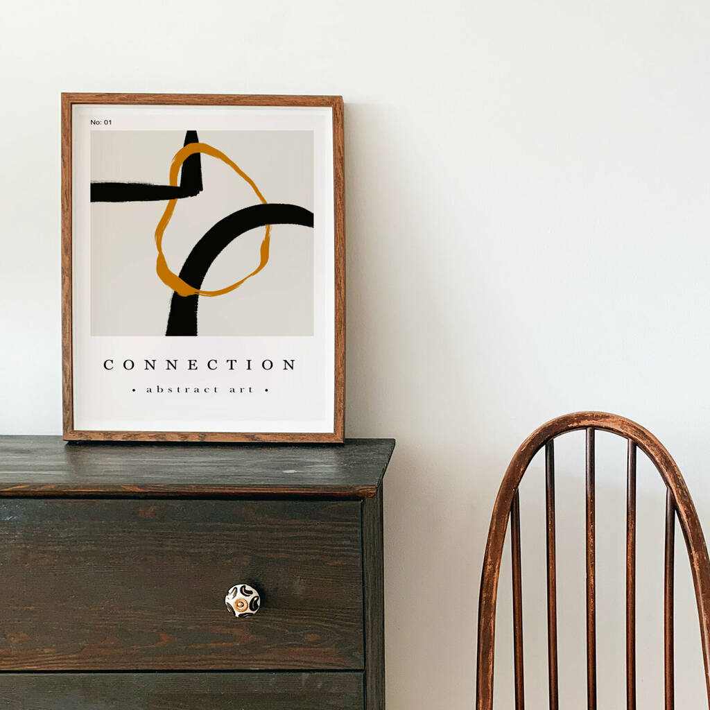 Connection Abstract Art Wall Print By Bhambina Prints ...