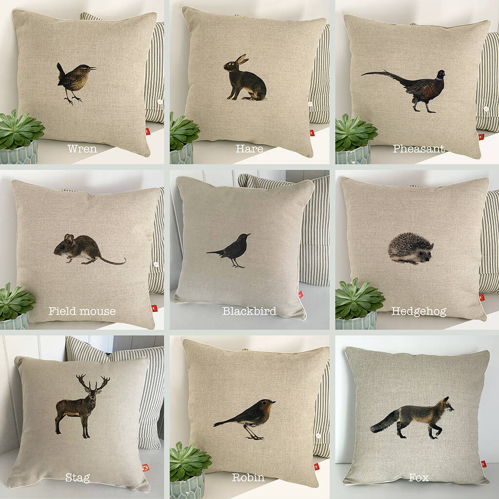 Country Animals Cushion Range By Keylime Design | notonthehighstreet.com