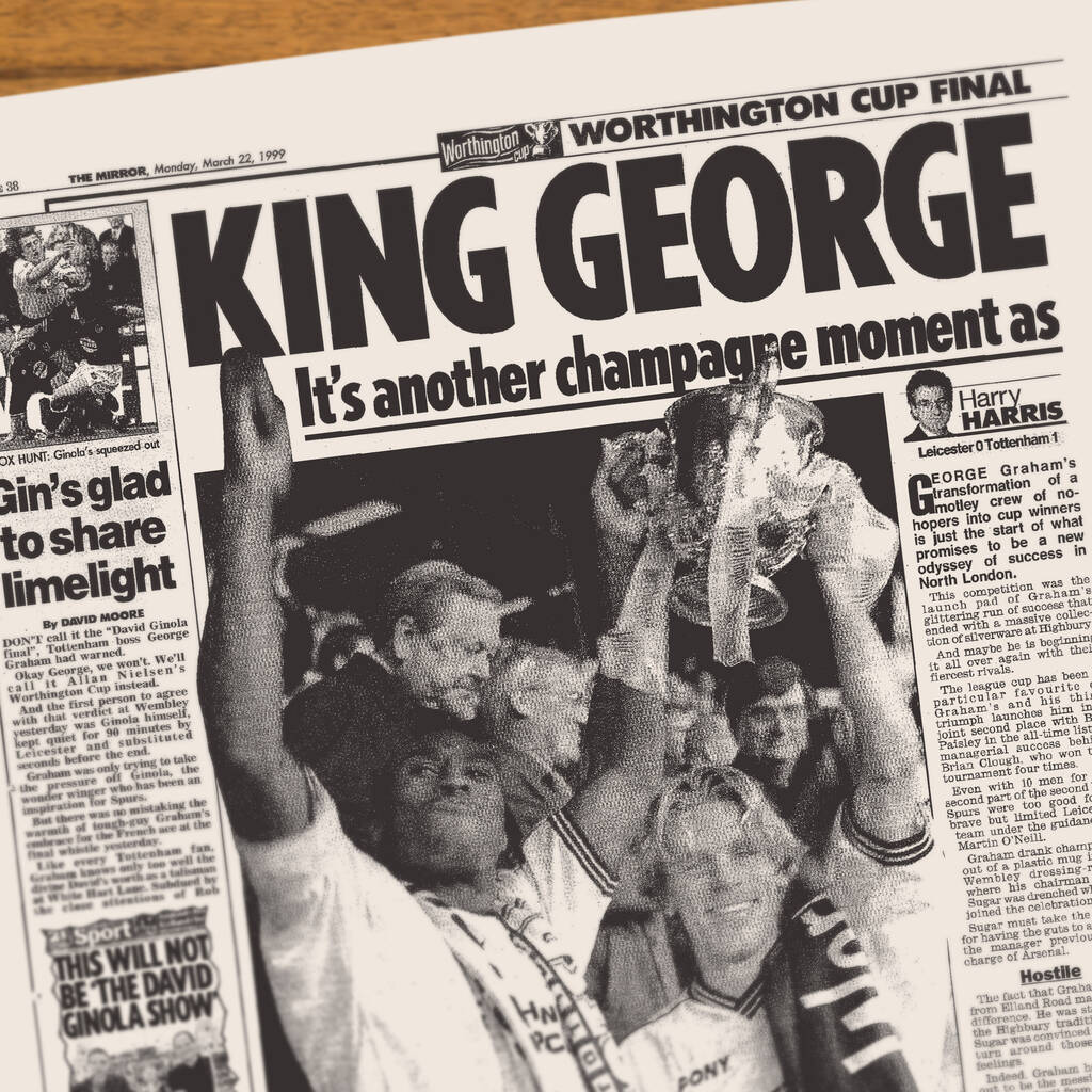 Spurs Personalised Tottenham Hotspur Football Gift Book By Historic ...