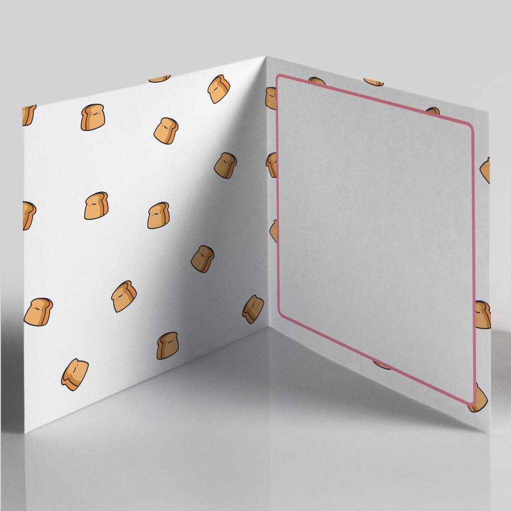 Cute Bakery Greetings Card By Toastedink