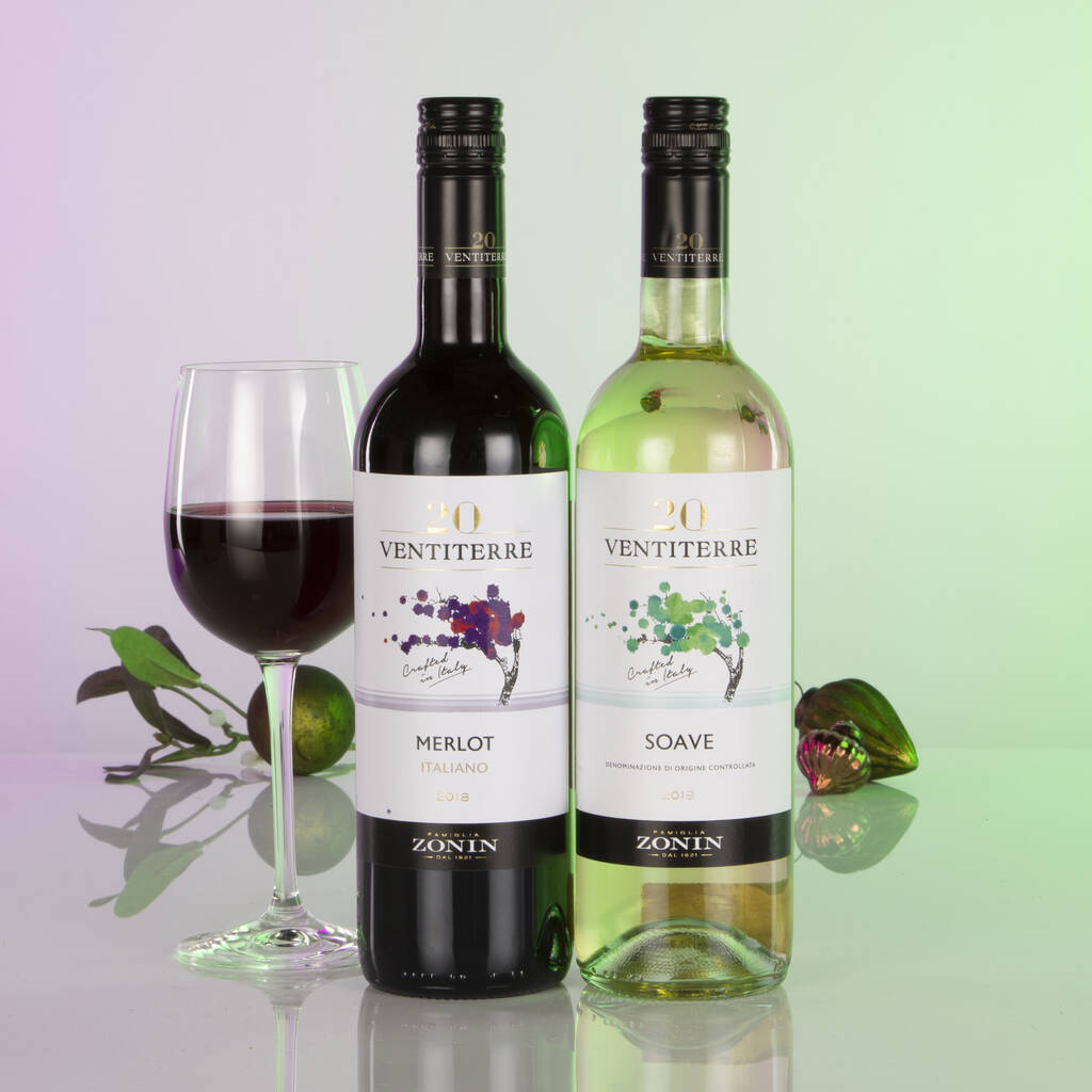 Italian Wine Duo Gift Set By Virginia Hayward | notonthehighstreet.com