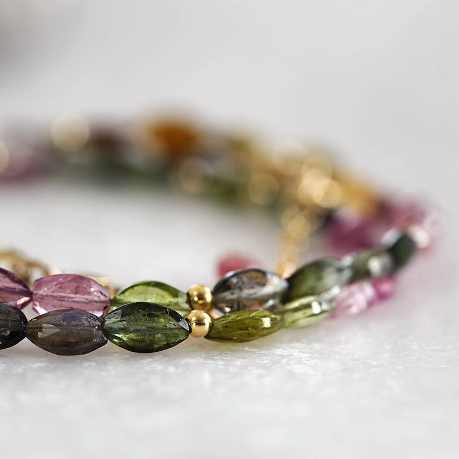 Multi Colour Tourmaline Necklace Reserved By Artique Boutique ...