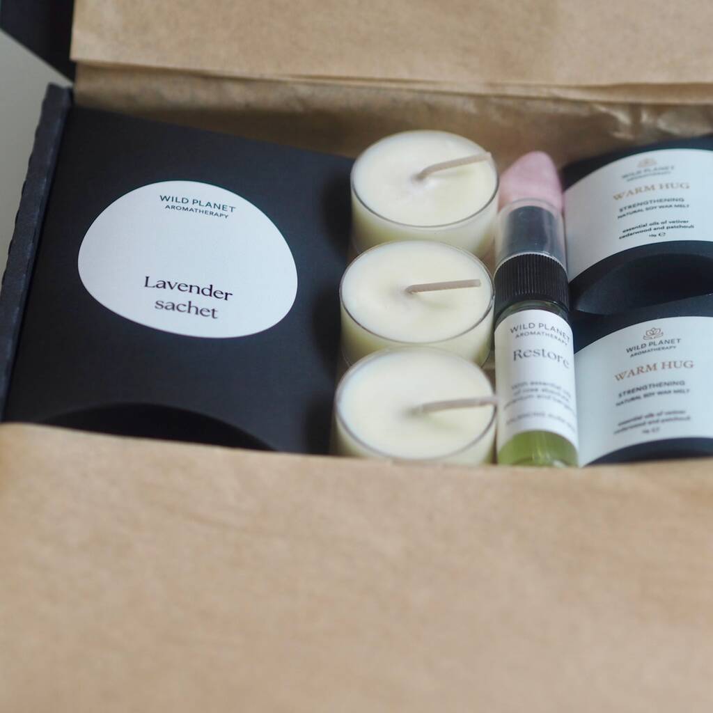 'Hug In A Box' Letterbox Gift Set By Wild Planet Aromatherapy