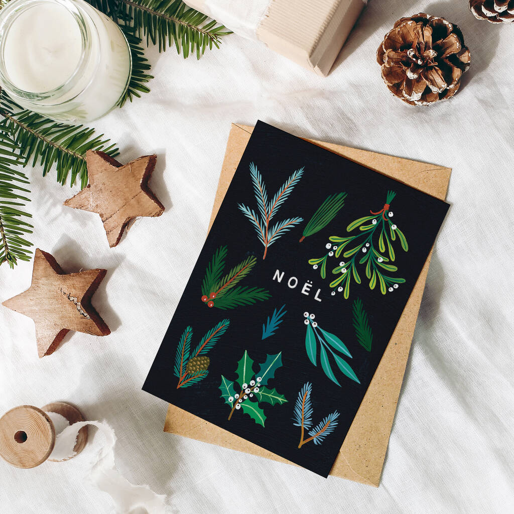 Noel Christmas Card By Amber Davenport | notonthehighstreet.com