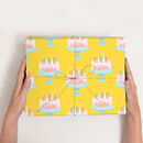 Personalised Birthday Cake Wrapping Paper By Abigail Warner ...