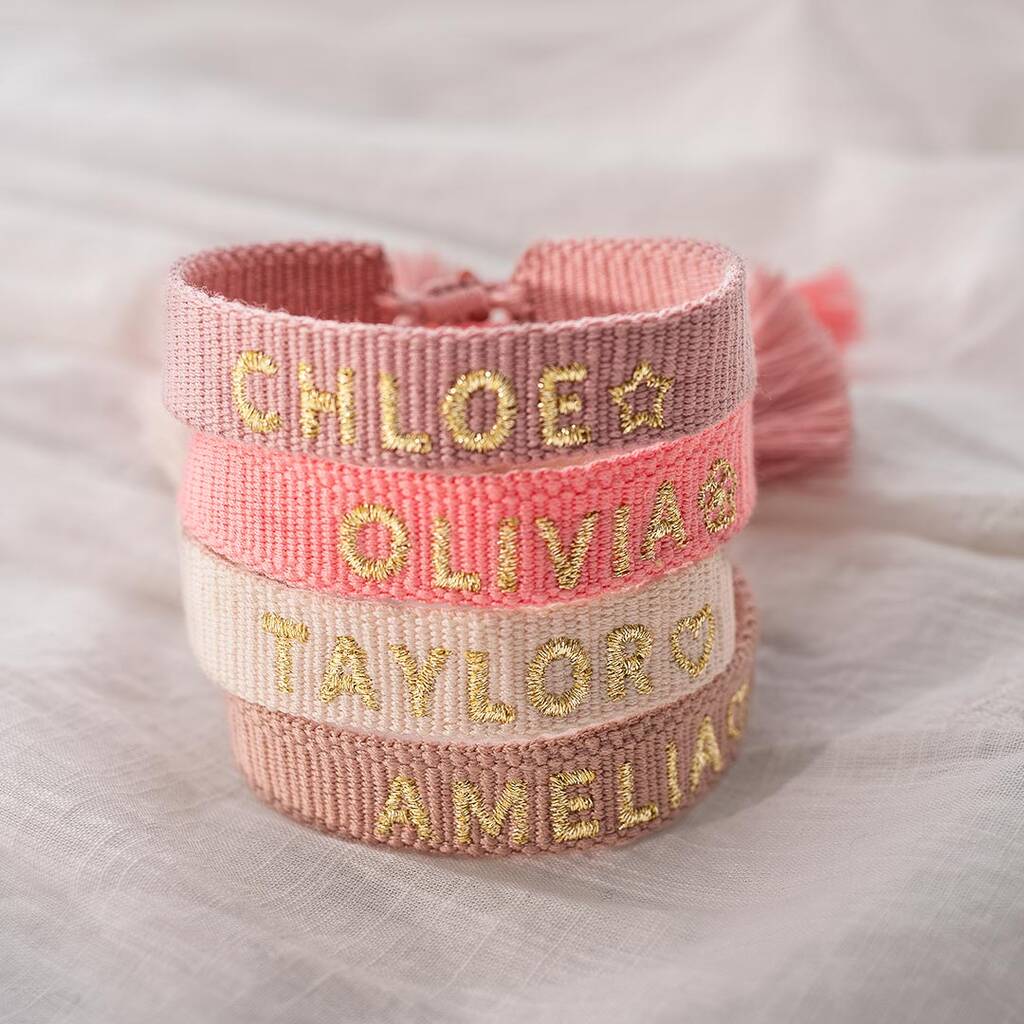Swiftie Personalised Woven Friendship Bracelet By Bloom Boutique