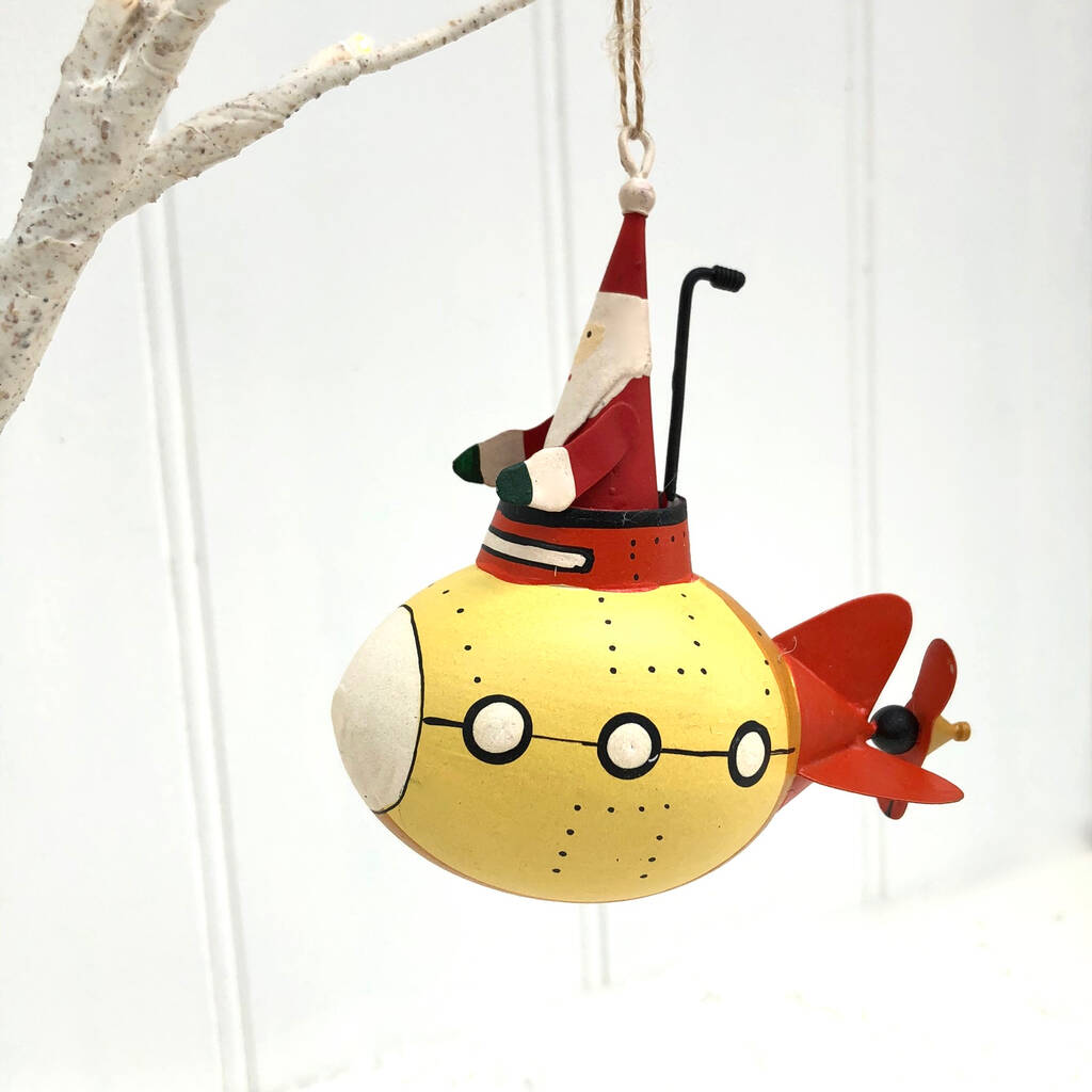 Personalised Santa Submarine Decoration By Pink Pineapple Home & Gifts ...