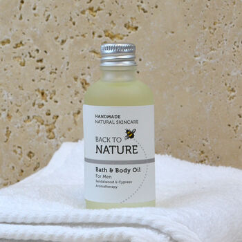 Bath And Body Aromatherapy Oil For Men By Back To Nature Skincare ...