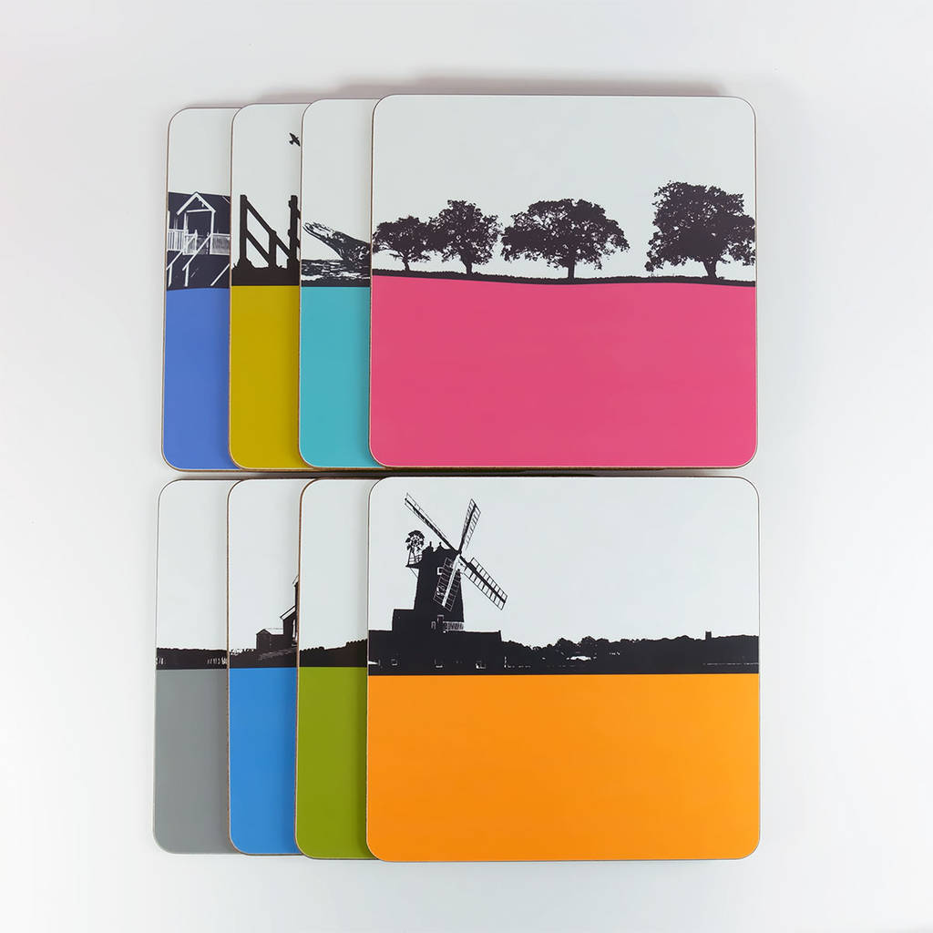 Norfolk Table Mats Set By The Art Rooms | notonthehighstreet.com