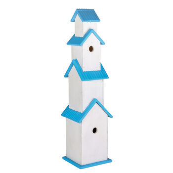 Vintage Tall Wooden Garden Bird Hotel By Dibor | notonthehighstreet.com