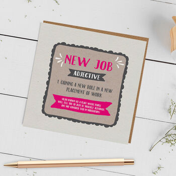 Funny New Job Card By Allihopa | notonthehighstreet.com