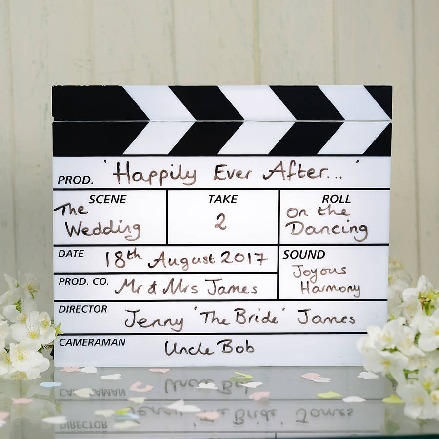 clapperboard lightbox by home & glory | notonthehighstreet.com