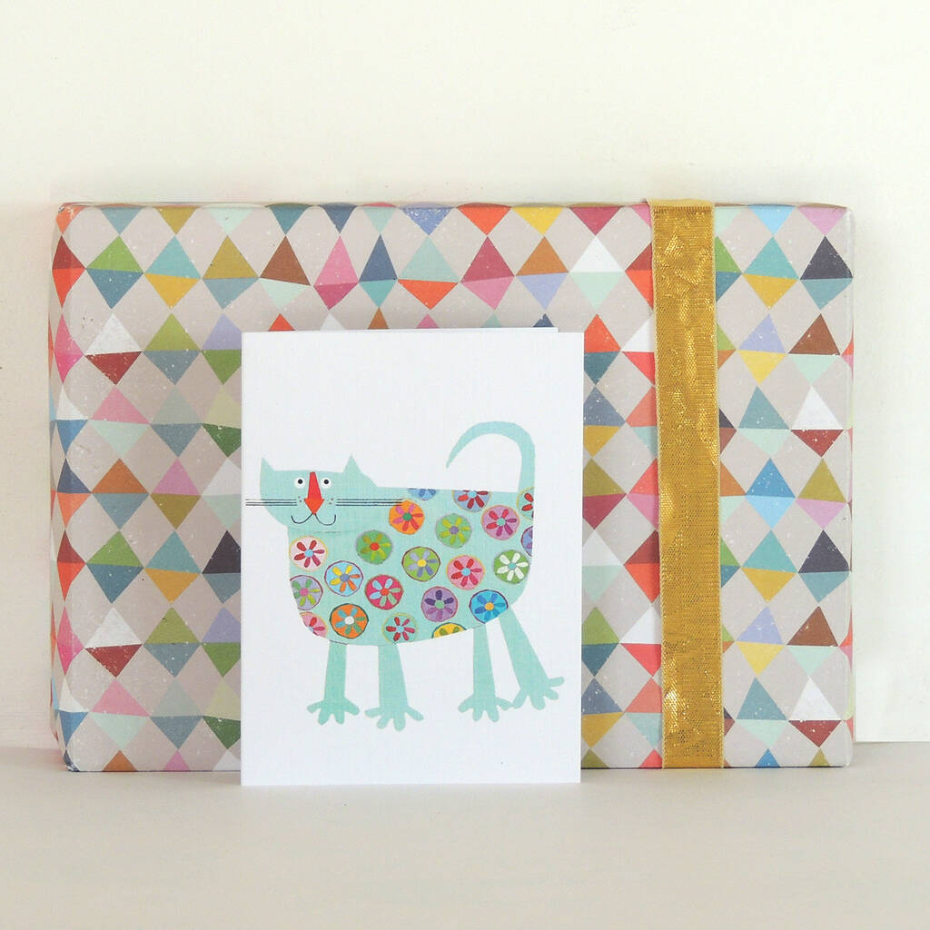 Mini Cat Card By Kali Stileman Publishing | notonthehighstreet.com