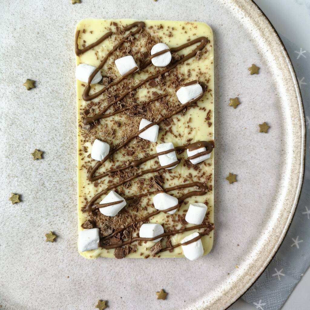 Boozy Rum White Hot Chocolate Slabb By The Slabb | notonthehighstreet.com