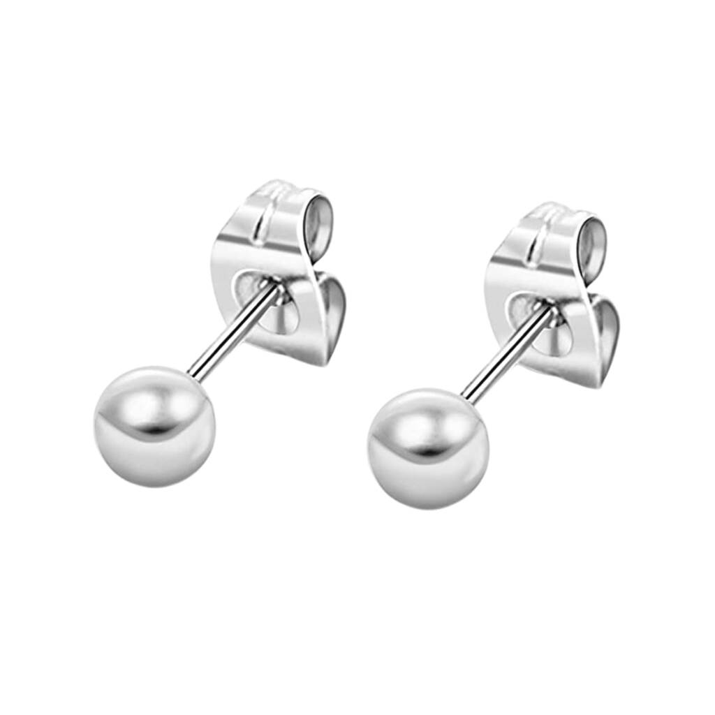 Sterling Silver Ball Sphere Stud Earring By Spero London | notonthehighstreet.com