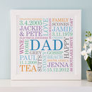 Personalised Dad Word Art By A Type Of Design | notonthehighstreet.com
