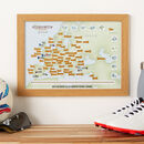 Personalised European Football Grounds Scratch Poster By Maps ...