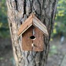 Set Of Two Barkwood Birdhouse Nest Boxes By Garden Selections ...