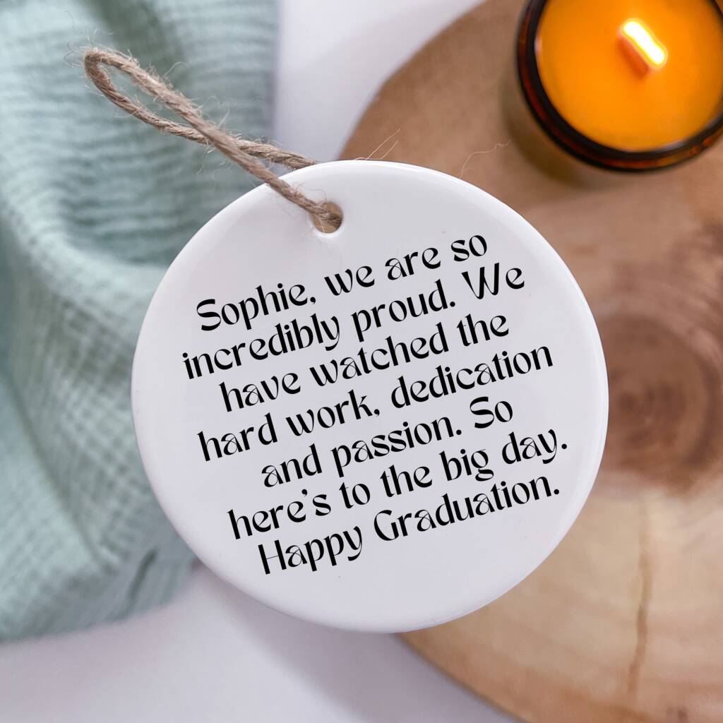 Personalised Graduation Ceramic Ornament By By The Pines ...