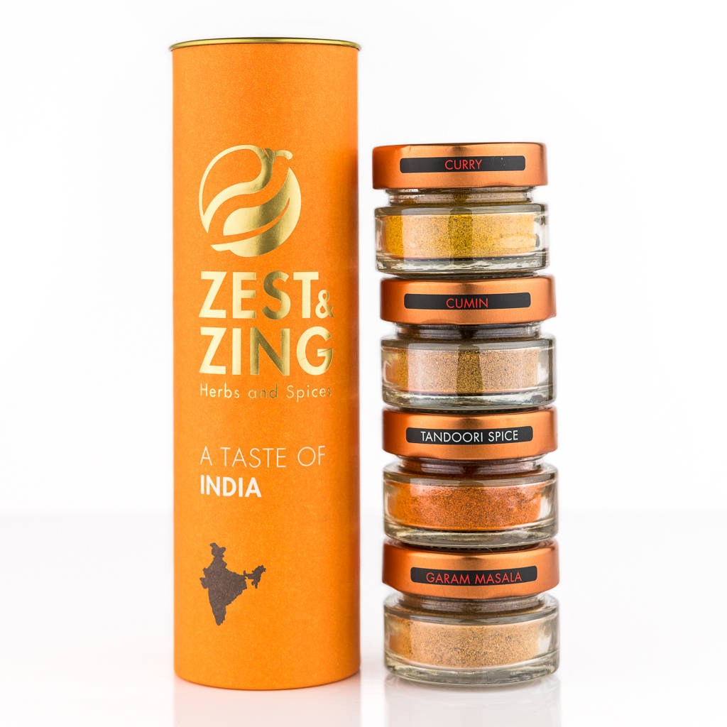 Premium Spice Gift Set: Taste Of India By Zest & Zing Spices ...