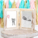 Double Dark Or Light Wood Photo Frame By Red Berry Apple ...