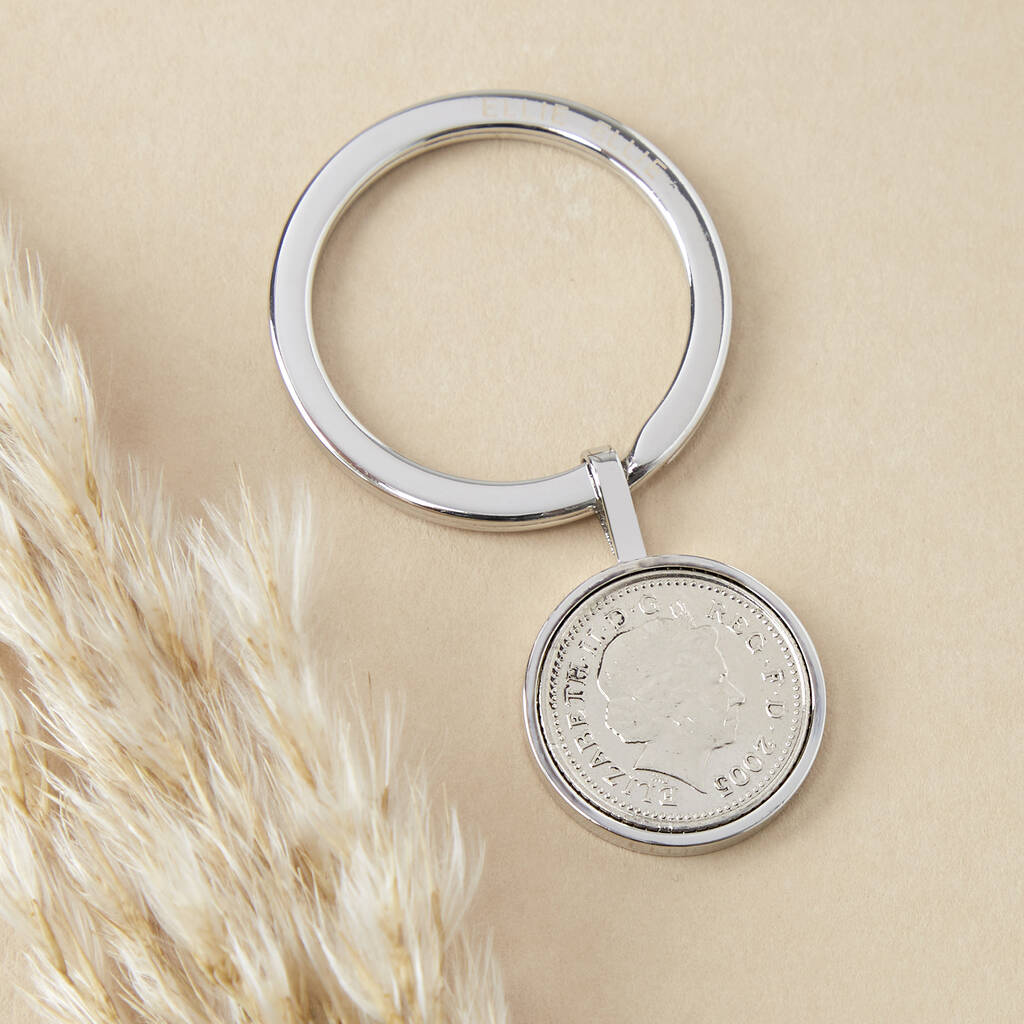 18th Birthday 2005 Five Pence Coin Keyring By Ellie Ellie ...