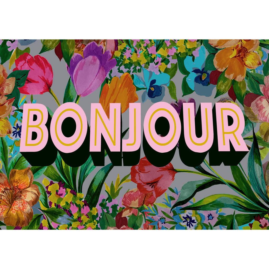 Giclée Fine Art 'bonjour' Print By Max Made Me Do It ...