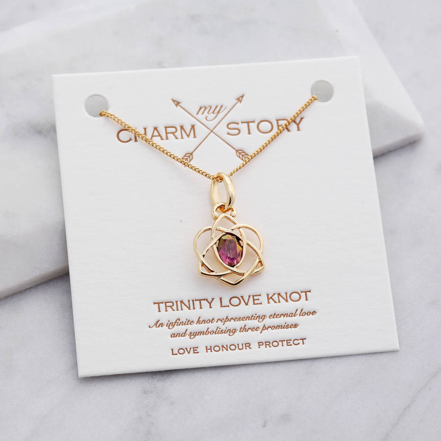 My Charm Story Trinity Love Knot Necklace By J&S Jewellery ...