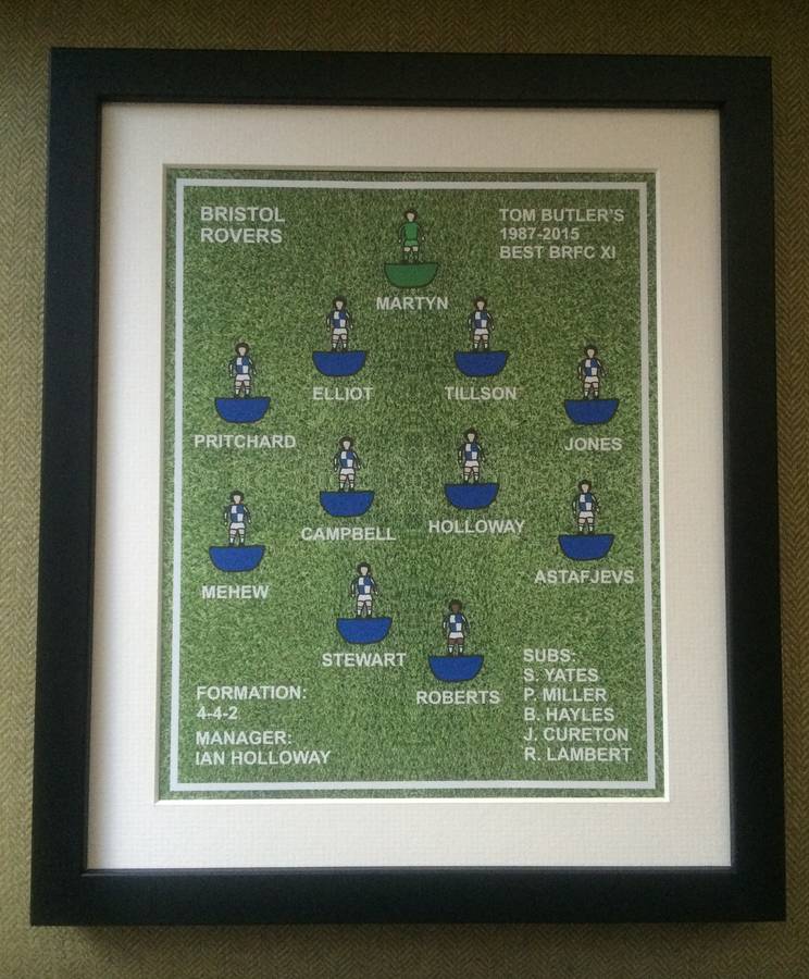 framed 'favourite football team' personalised print by rael & pappie ...