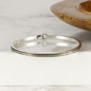 Silver Sami Patterned Bangle By No 13 | notonthehighstreet.com