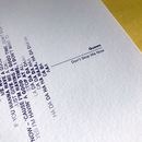 personalised favourite song soundwave typography print by dinkit ...