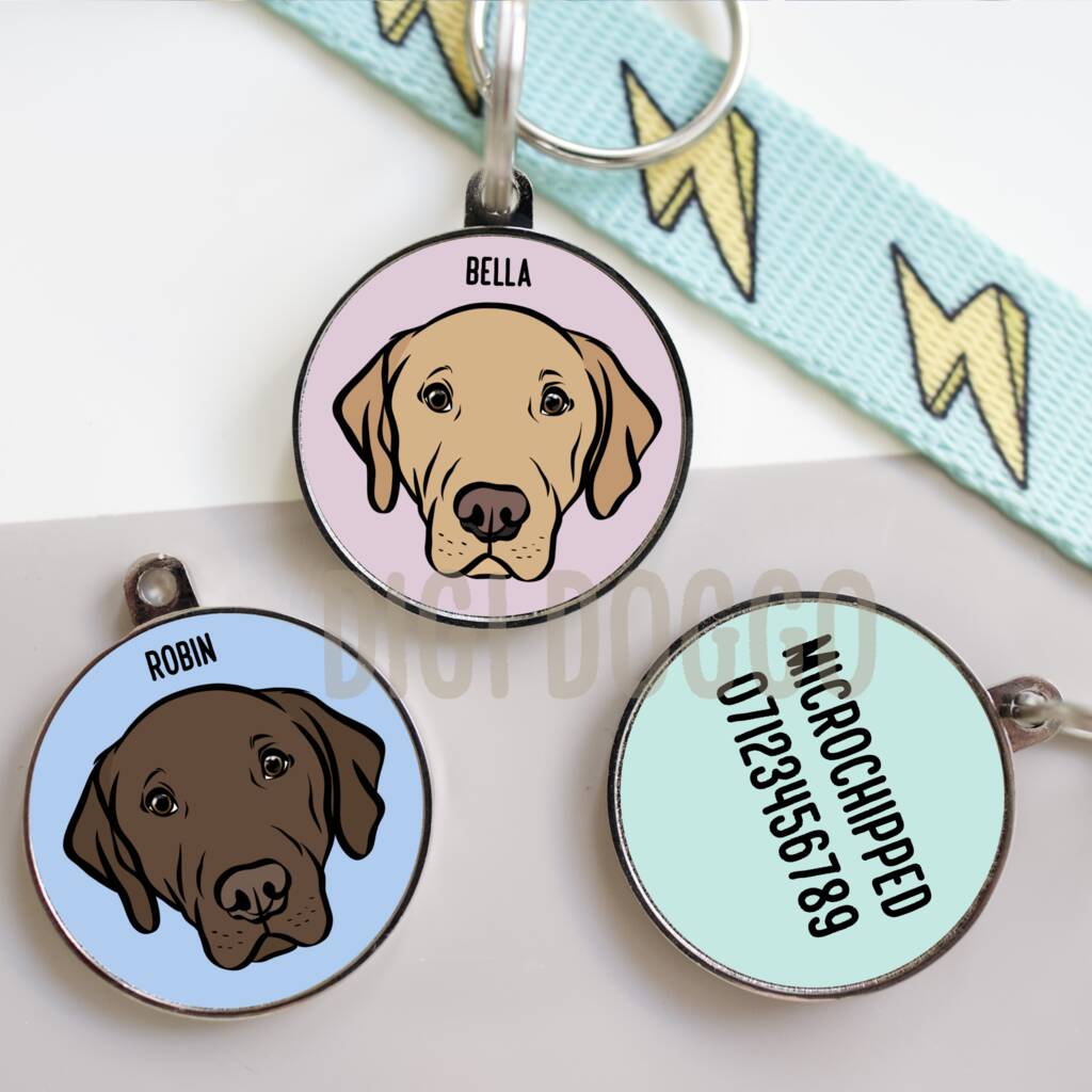 Labrador ID Tag By Digi Doggo | notonthehighstreet.com