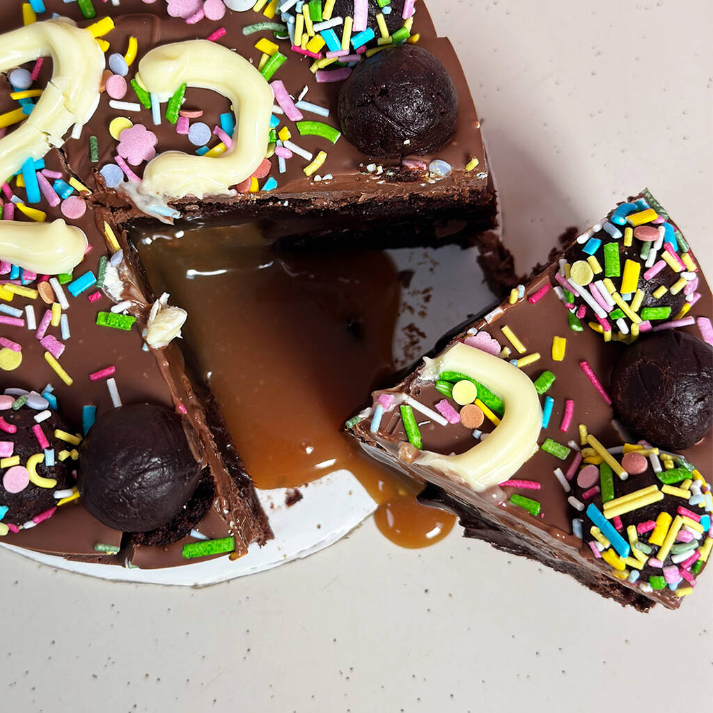 The Personalised Brownie Cake By Ruby The Cake Artist ...