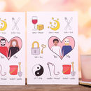 Better Together Valentine's Couple Portrait Love Card By Superfumi ...