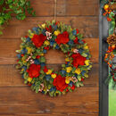 Natural Flowers Autumn Door Wreath By Dibor | notonthehighstreet.com
