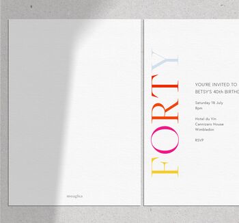 20 Decade Personalised Birthday Party Invitations By Moaglea ...