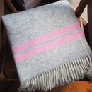 personalised wedding message herringbone throw by stabo ...