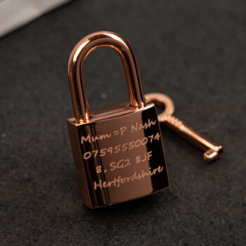 Square Padlock Dog Tag By Broughton & Co | notonthehighstreet.com