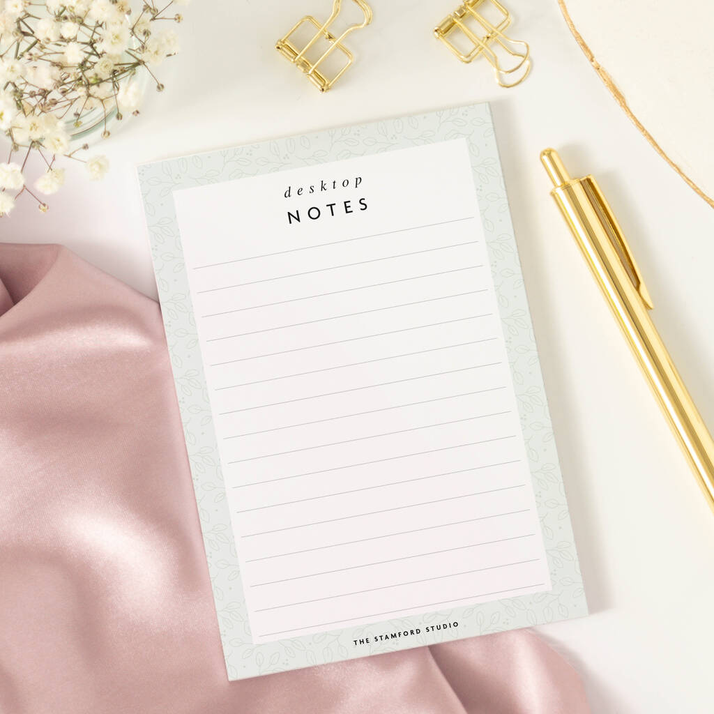 A6 Desktop Notes Notepad By The Stamford Studio | notonthehighstreet.com