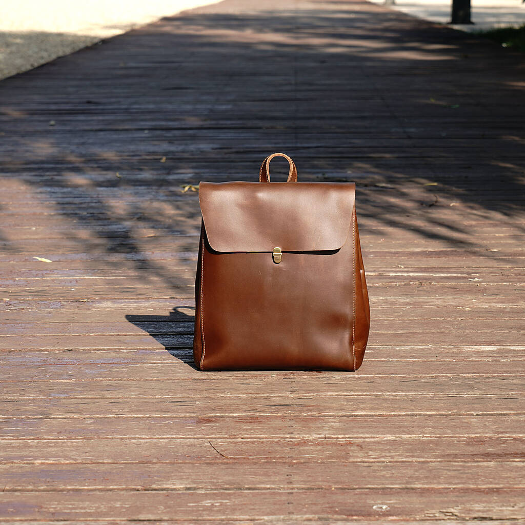 Worn Look Leather Backpack For Ladies By EAZO | notonthehighstreet.com