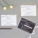 Fairy Light Wedding Invitation Full Sample Set By The Two Wagtails ...