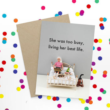 Best Life Funny Card By Bold & Bright | notonthehighstreet.com