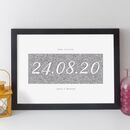 Personalised Date Print Contemporary By Elevencorners ...