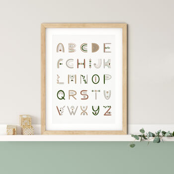Boho Numbers Print Woodland By Hunter and Lola | notonthehighstreet.com