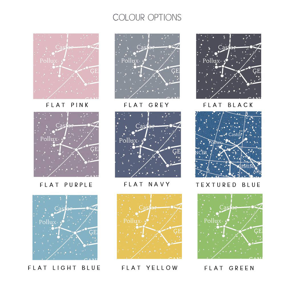 personalised star map print by bookishly | notonthehighstreet.com