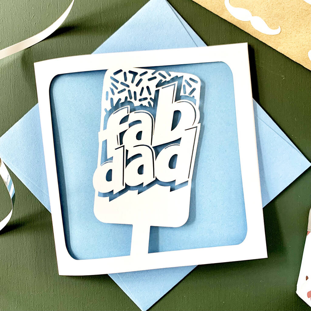 Fab Dad Father's Day Card By Whole in the Middle | notonthehighstreet.com