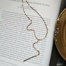 Dainty 14 K Gold Chain Drop Choker Necklace By Elk & Bloom ...
