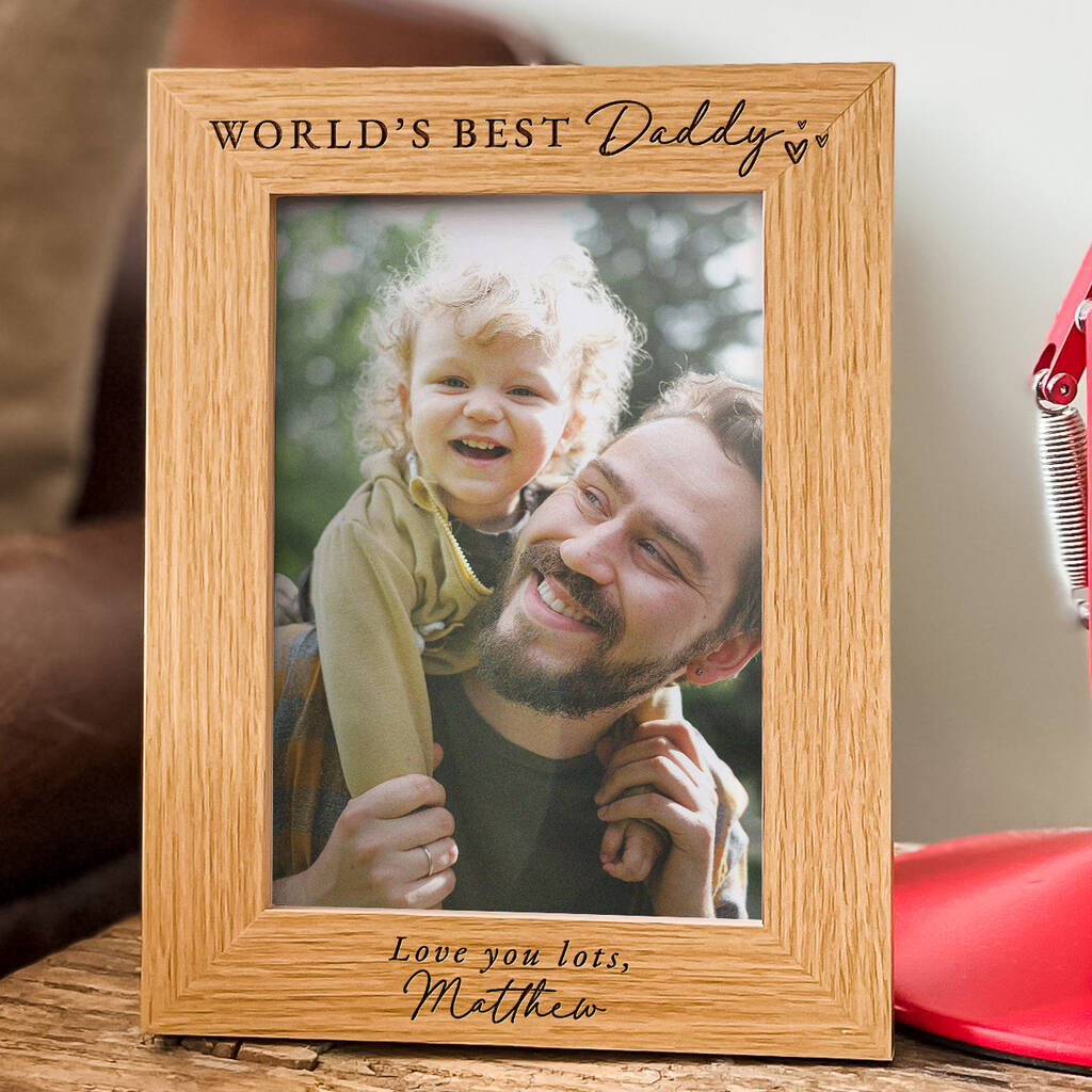 Personalised World’s Best Dad Picture Frame By Secret Creation ...