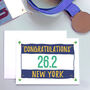 Congratulations New York Marathon Card By Art Of Your Success ...