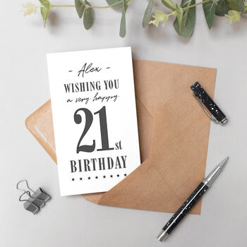 21st Birthday Card 21 Today Fold Out Banner By Coulson Macleod ...